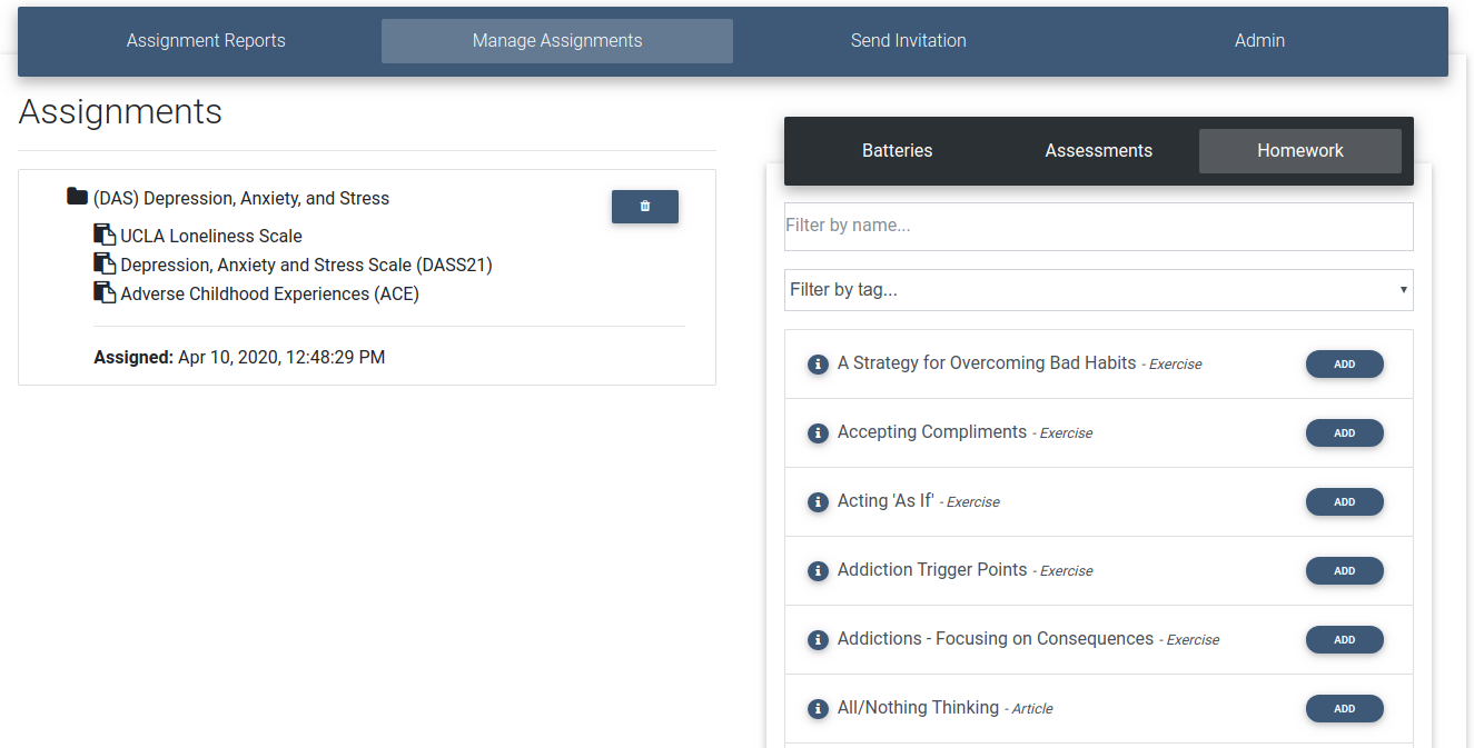 Homework Library – Discover and Change, Inc